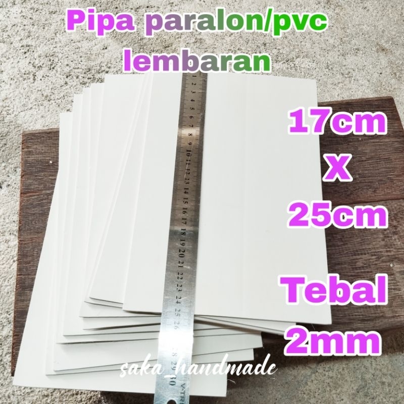 Jual PIPA PARALON/PVC LEMBARAN (17cm X 25cm) TEBAL 2mm | Shopee Indonesia