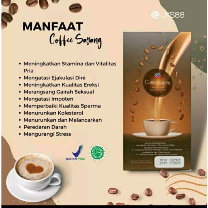 Jual KOPI SAYANG ISI 5 PCS JKS88 COFFEE 100% ORIGINAL | Shopee Indonesia