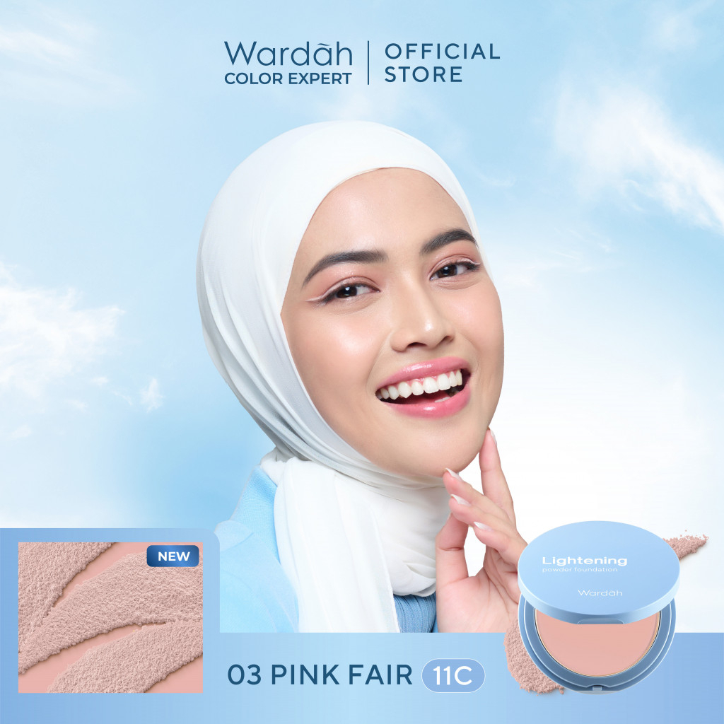 Jual WARDAH Lightening Powder Foundation Light Feel 12 g - Bedak Padat Medium-Buildable Coverage ...
