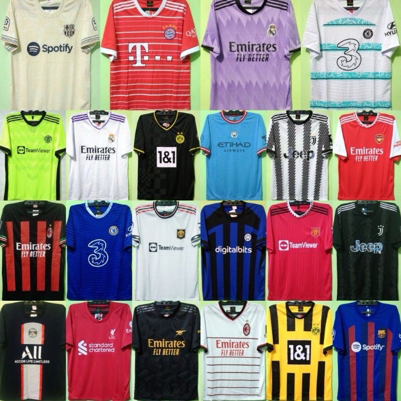 Jual (size XL) jersey bola klub eropa lengan pendek dewasa terbaru ...