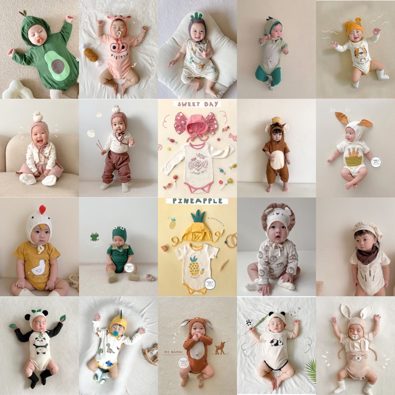 Jual Baby Jumper & Hat Set Collection | size 3-24m | setelan pakaian ...