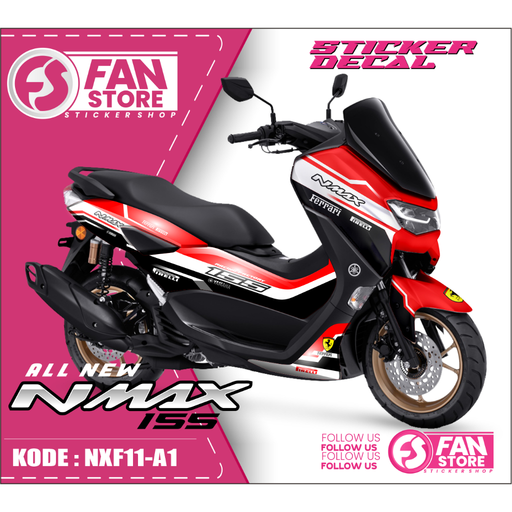 Jual Decal Nmax New 2021 Full Body - Sticker Decal Yamaha Nmax 2022 ...