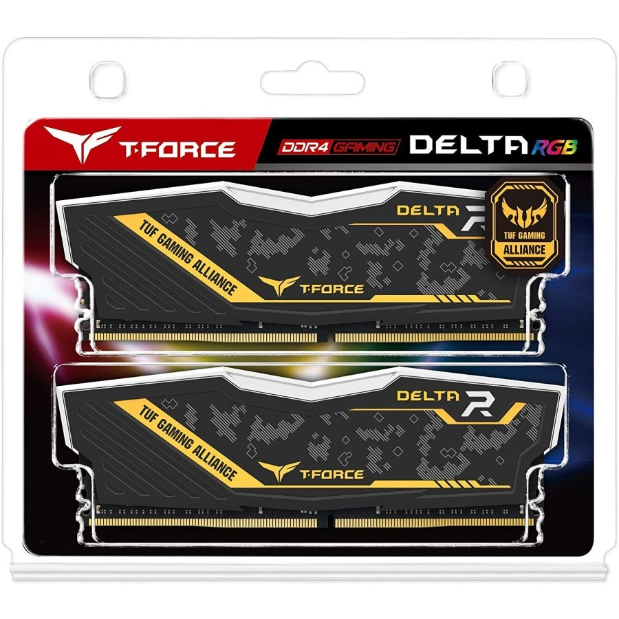 Jual MEMORY TEAM T-FORCE DELTA TUF GAMING RGB 32GB 2X16GB DDR4 ARGB ...