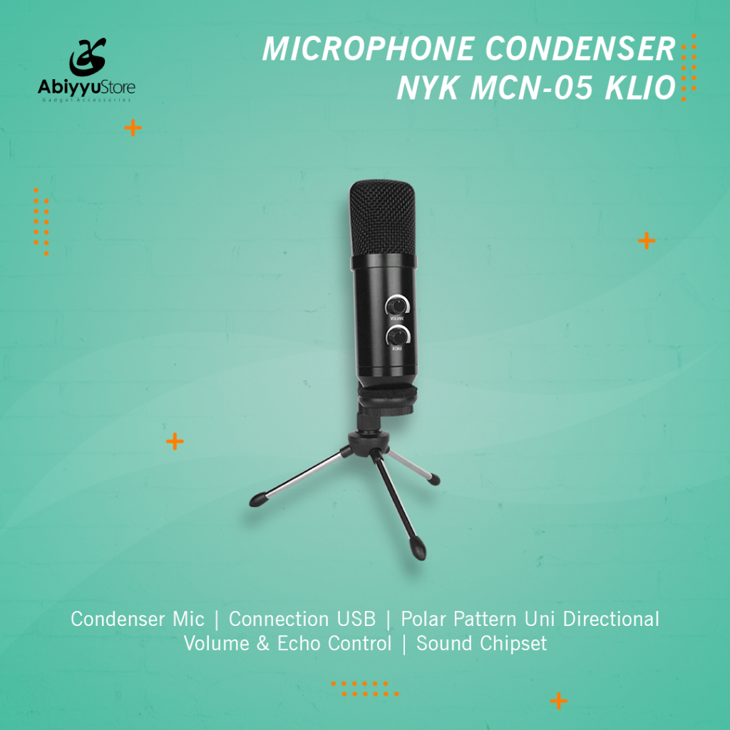 Jual Microphone Condenser NYK Nemesis MCN-05 Klio Mic USB PC Laptop ...