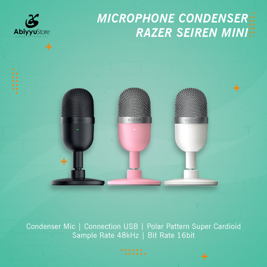 Jual Microphone Condenser Razer Seiren Mini Mic USB Komputer PC Laptop ...