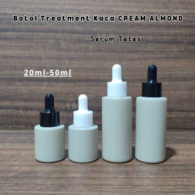 Jual Botol Kaca Cream Serum Tetes Pipet Kaca 20ml 50ml Skincare Botol ...