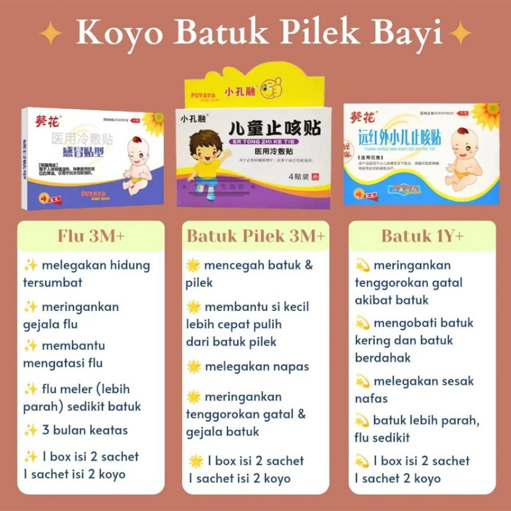 Jual Koyo Bapil Anak Bayi | Batuk Pilek Flu Sakit Perut | Xiao Er Zi Ke ...