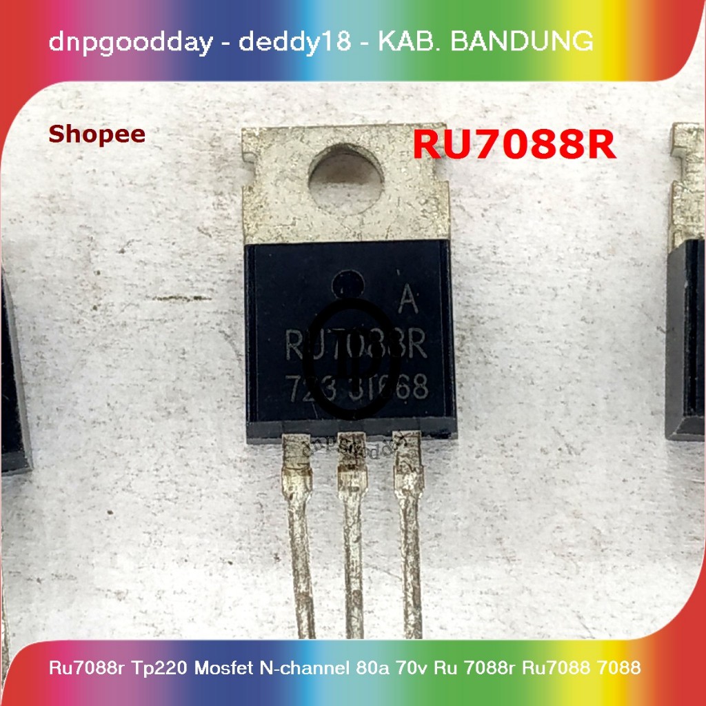 Jual ru7088r tp220 mosfet n-channel 80a 70v ru 7088r ru7088 7088 ...