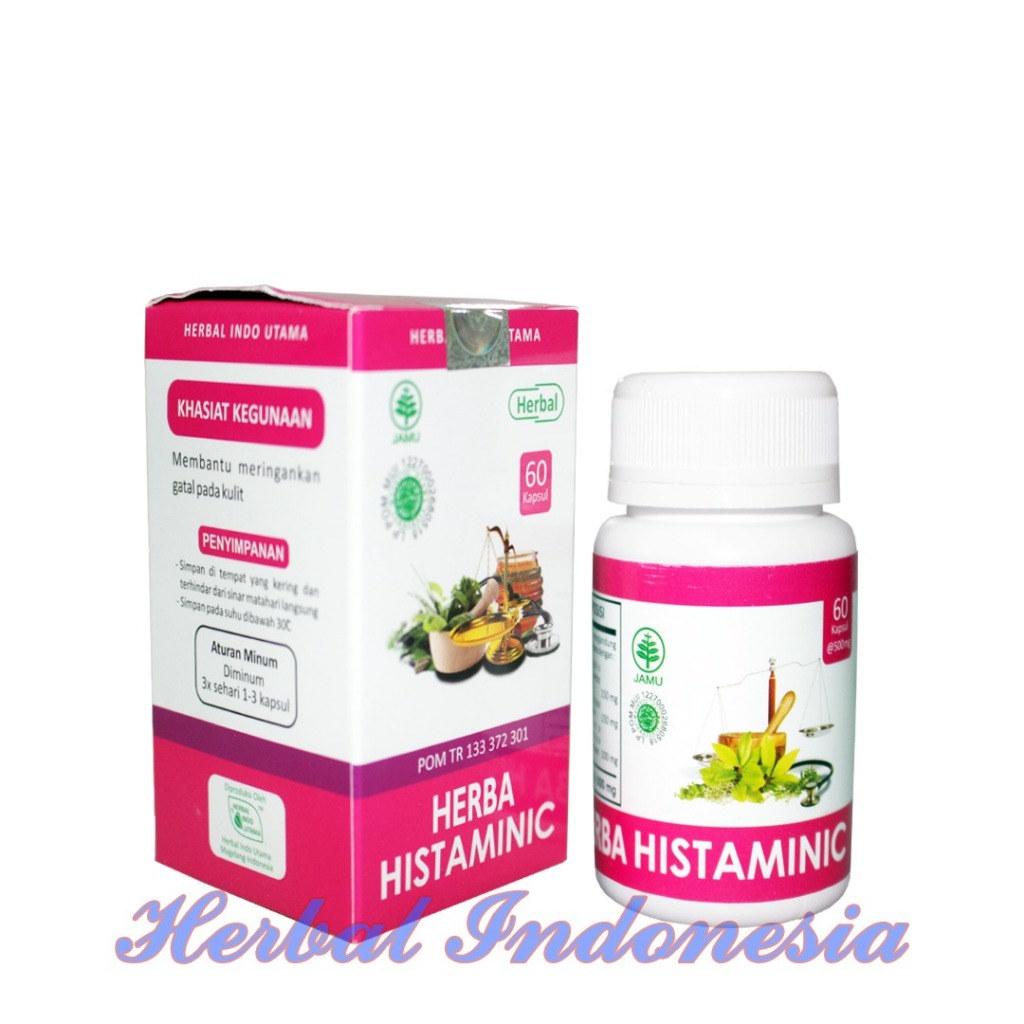 Jual Kapsul Herba Histaminic 60 Kapsul - Obat Untuk Gatal-Gatal ED Jul ...