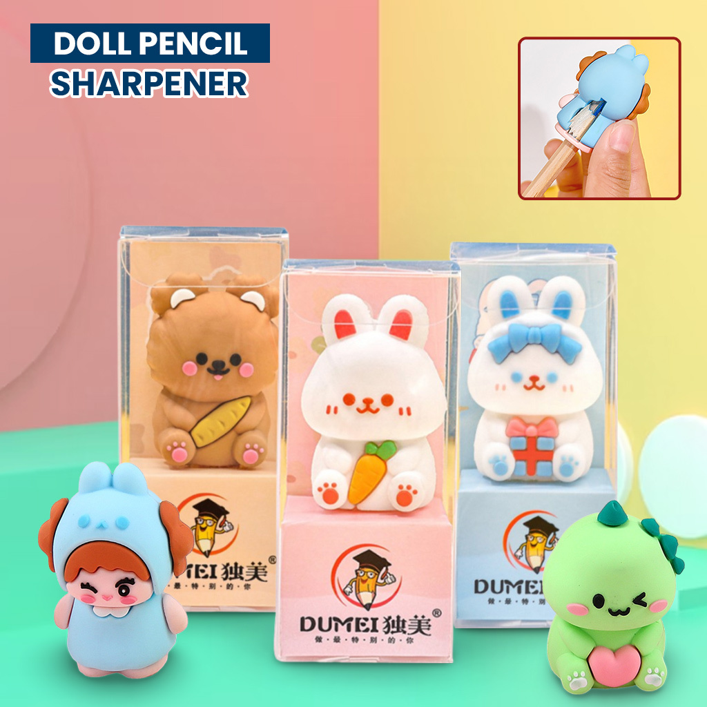 Jual Rautan Pensil Boneka Karakter 3D Alat Tulis Sekolah / Serutan ...