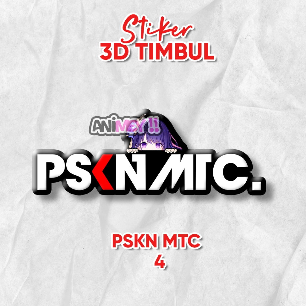 Jual Stiker Emblem 3D Timbul PSKN MTC Anime / Stiker Pasukan Matic ...