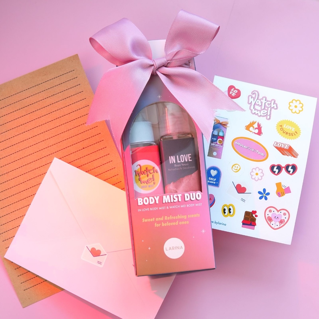 Jual Watch Me! By Larina Body Mist Duo Special Valentine Set ...