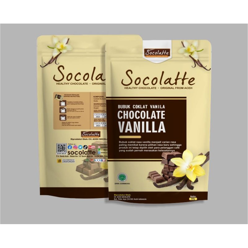 Jual Socolatte Aceh Bubuk coklat Mix Vanilla | Shopee Indonesia