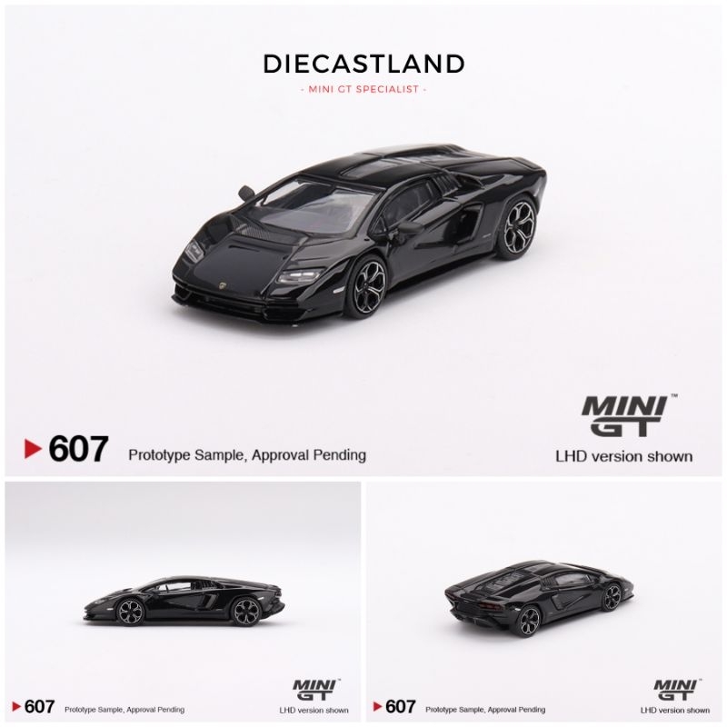 Jual Mini GT #607 Lamborghini Countach LPI 800-4 Nero Maia MGT00607 ...