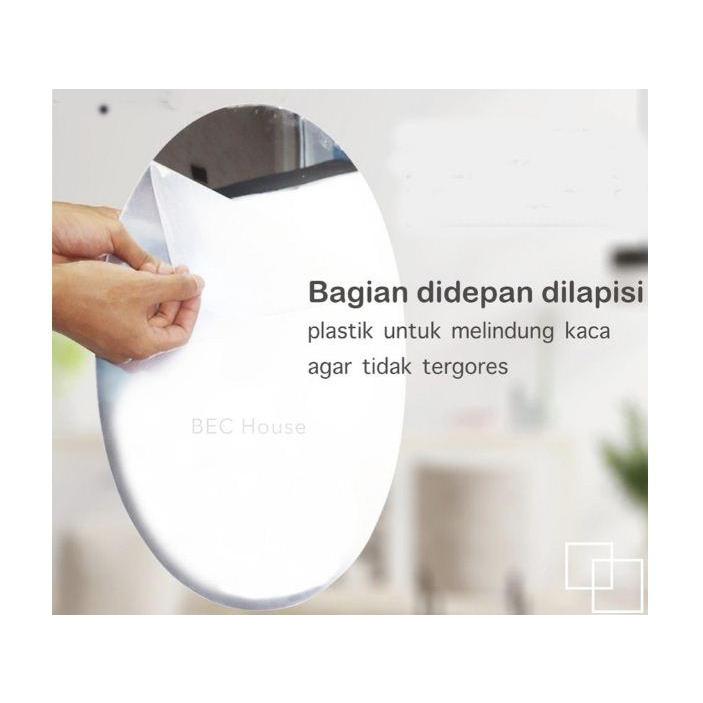 Jual STICKER CERMIN OVAL 3D STIKER DINDING Kaca Acrylic | Shopee Indonesia