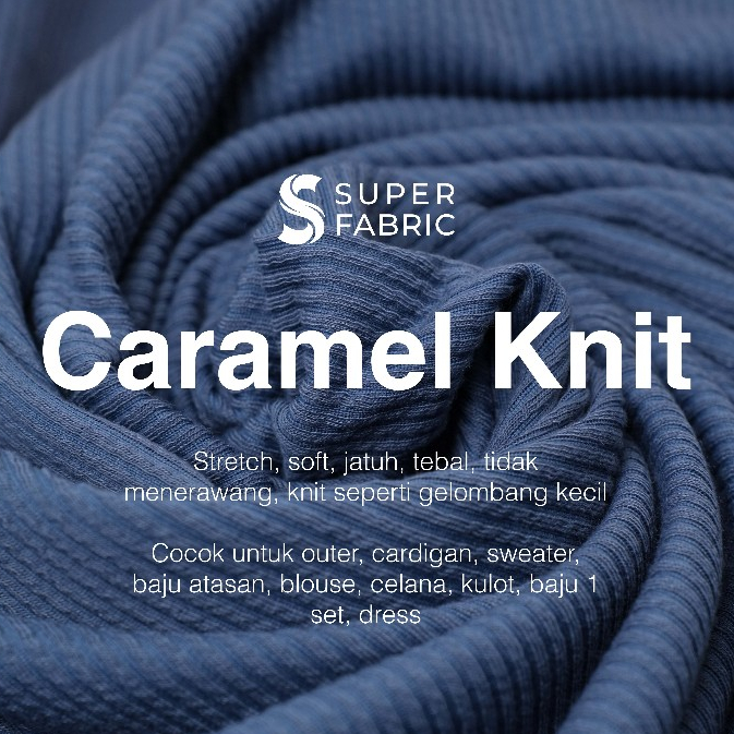 Jual 0,5 kg Bahan Kain Caramel Knit | Shopee Indonesia