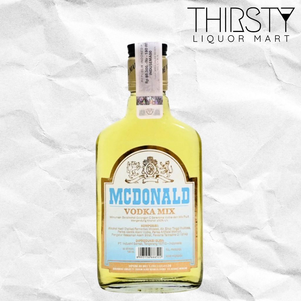 Jual Mc. Donald Vodka Mix 50% 180ml | Shopee Indonesia