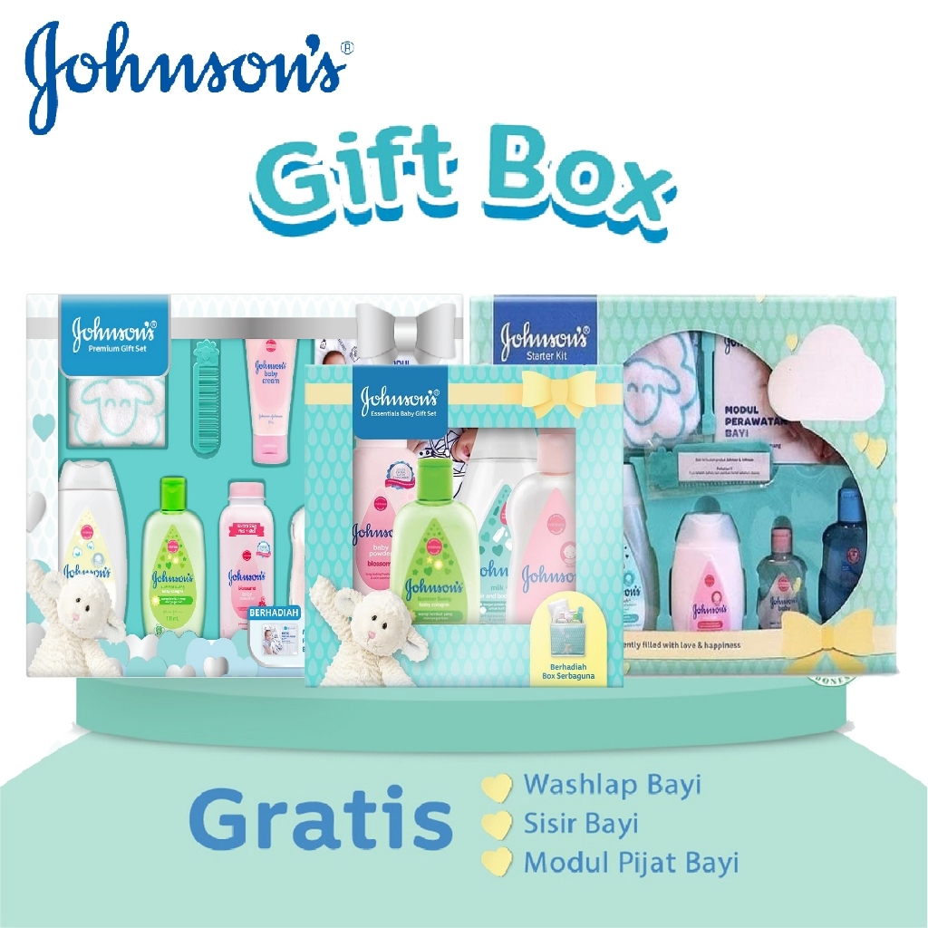 Jual Johnson Baby Essentials Gift Set - Kado Perlengkapan Bayi Baru Lahir / Paket Hadiah ...