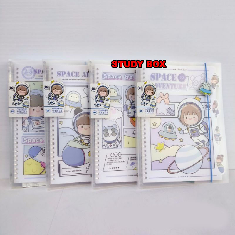 Jual WENGU Map Binder BUKU SPIRAL NOTEBOOK SPIRAL A5 Astronot VIRAL ...