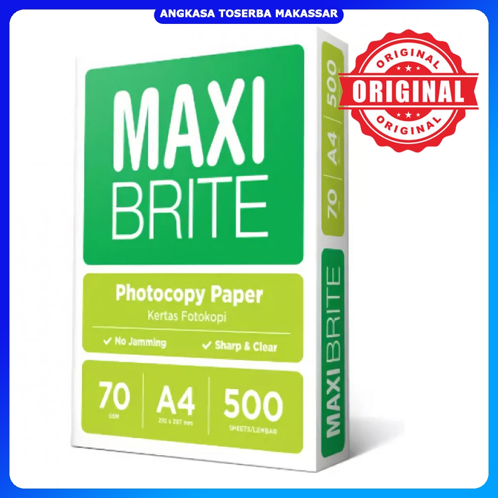 Jual Kertas A4 MAXI BRITE 70 GSM 70 Gram Gr Kertas HVS RIM Print Paper ...