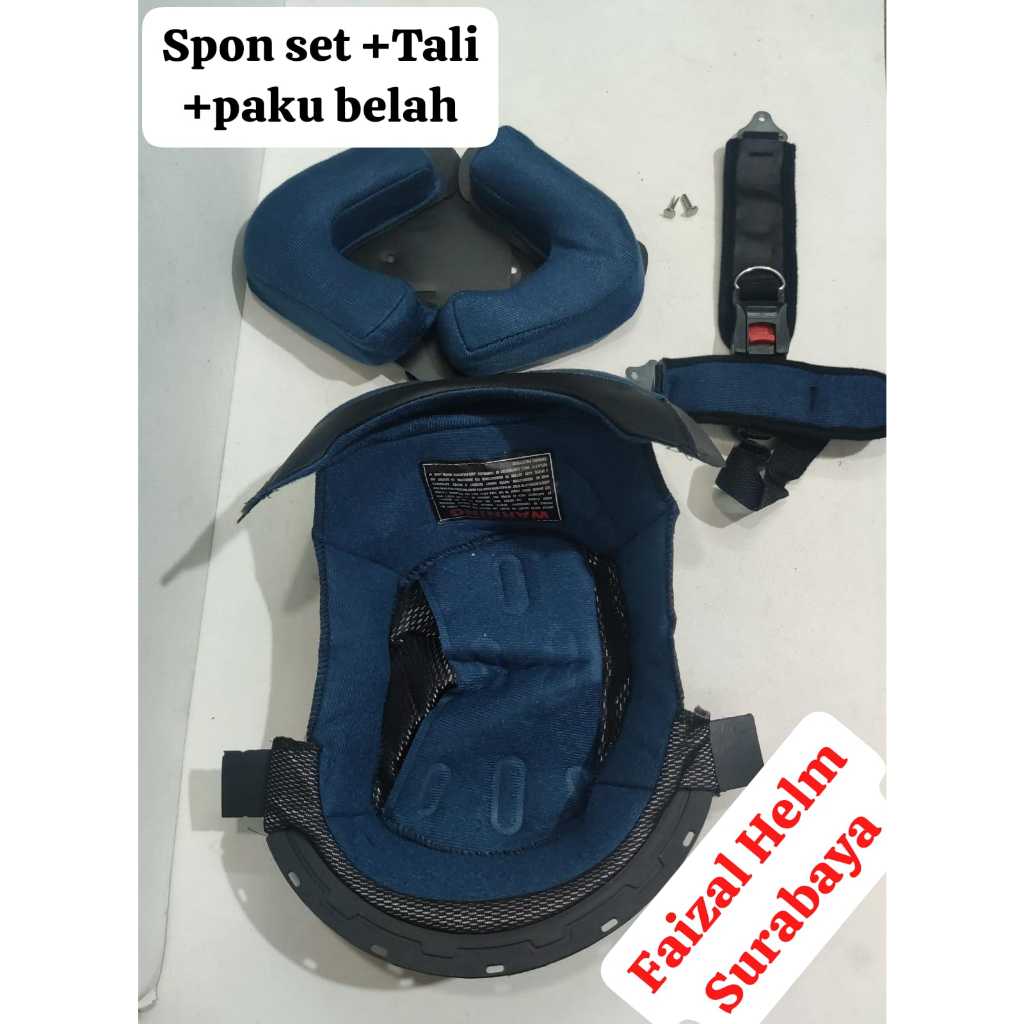 Jual BUSA HELM SPON INK CX22 WARNA BIRU DONGKER SET [COD] ALL SIZE ...