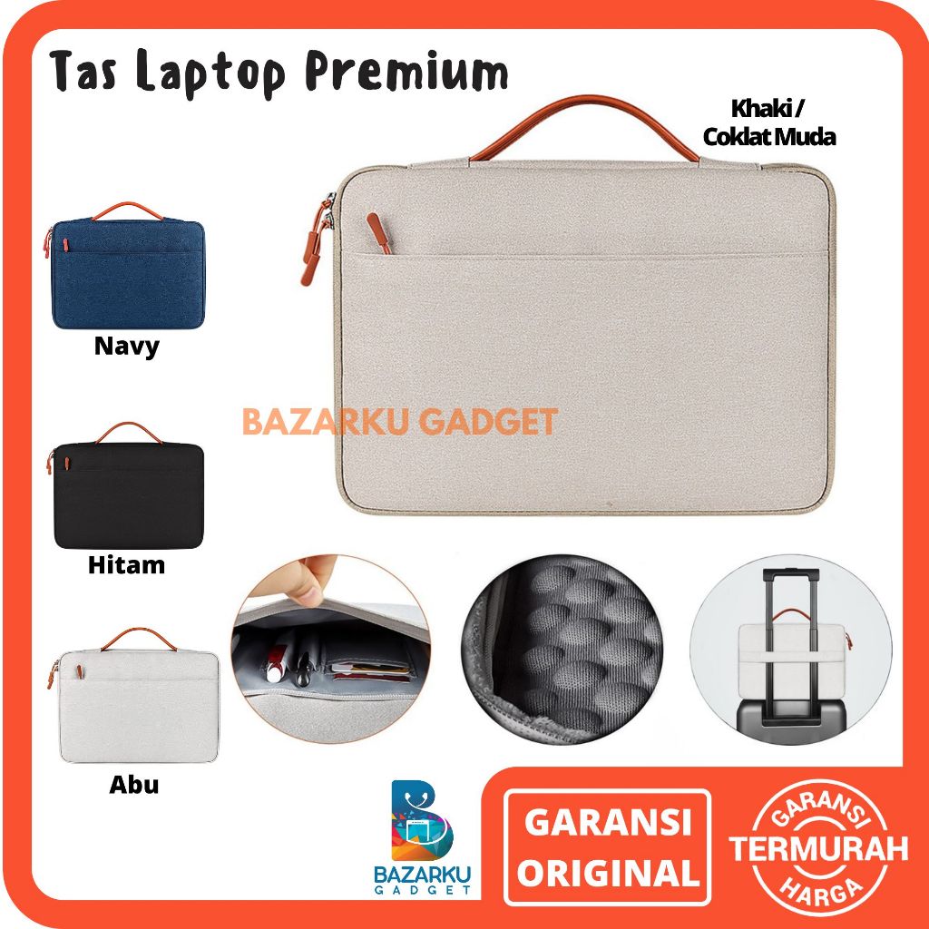 Jual Tas Laptop Jinjing Premium Garis Oren Tas Laptop 14 inch 15 inch ...