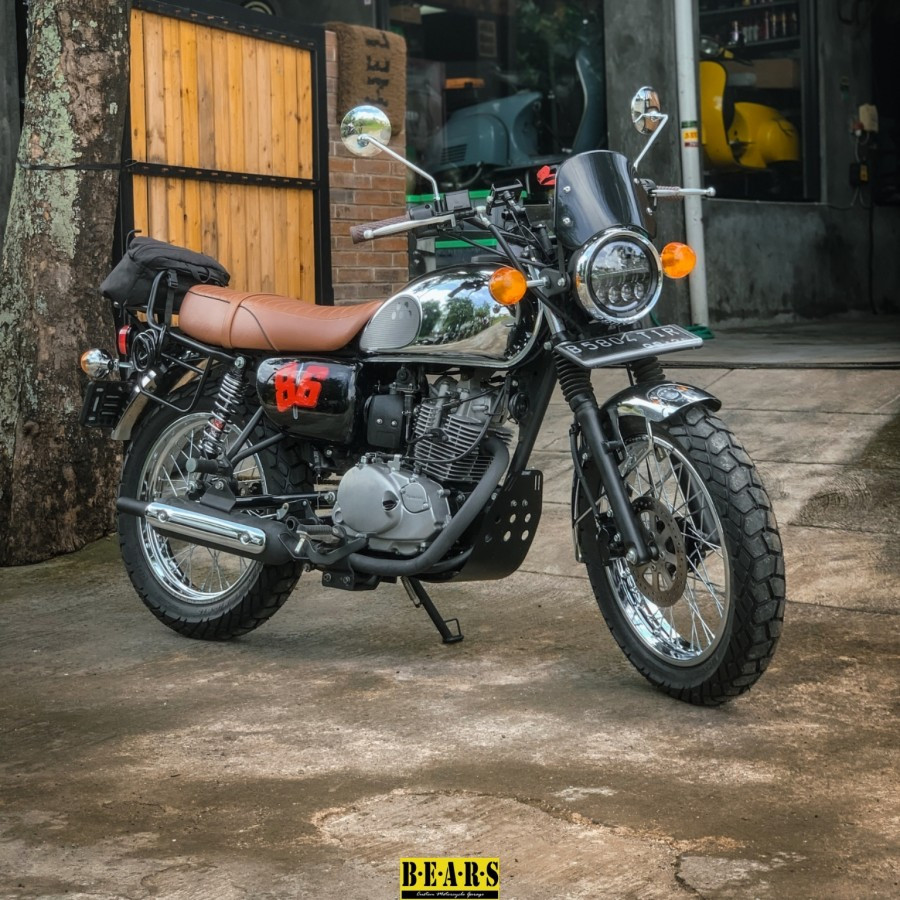 Jual Paket Modifikasi Motor Kawasaki W175 Classic Retro Custom | Shopee ...