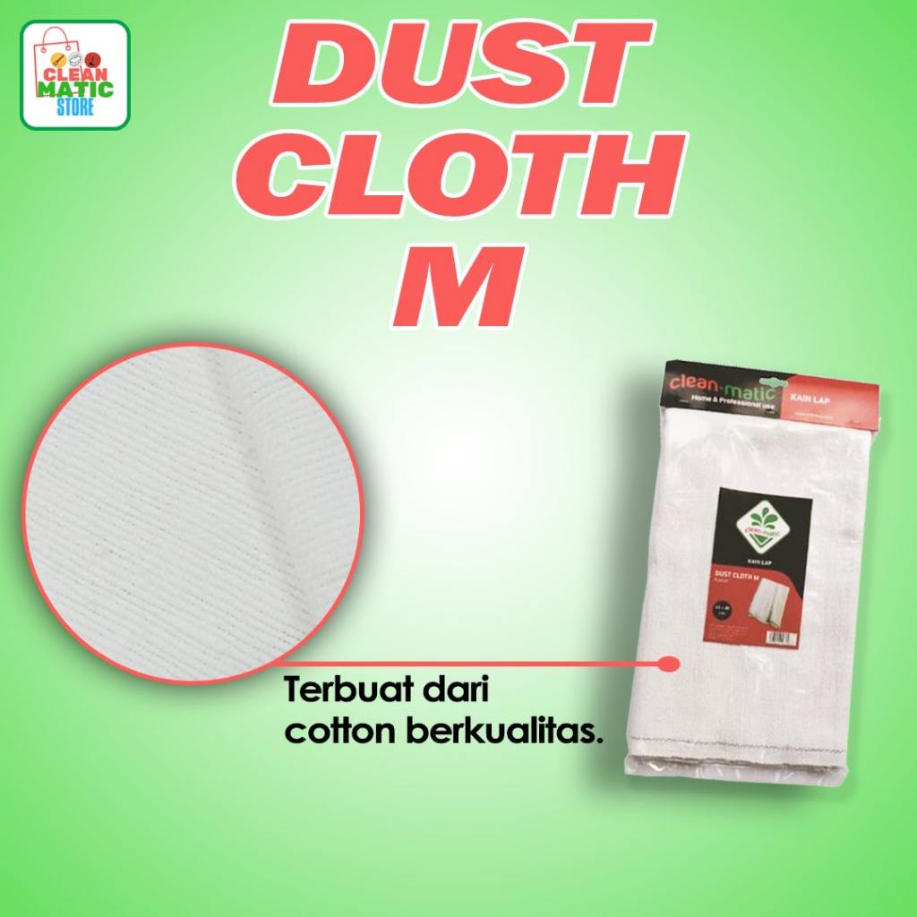 Jual Clean Matic - Dust Cloth M ( Kain Lap Katun ) | Shopee Indonesia