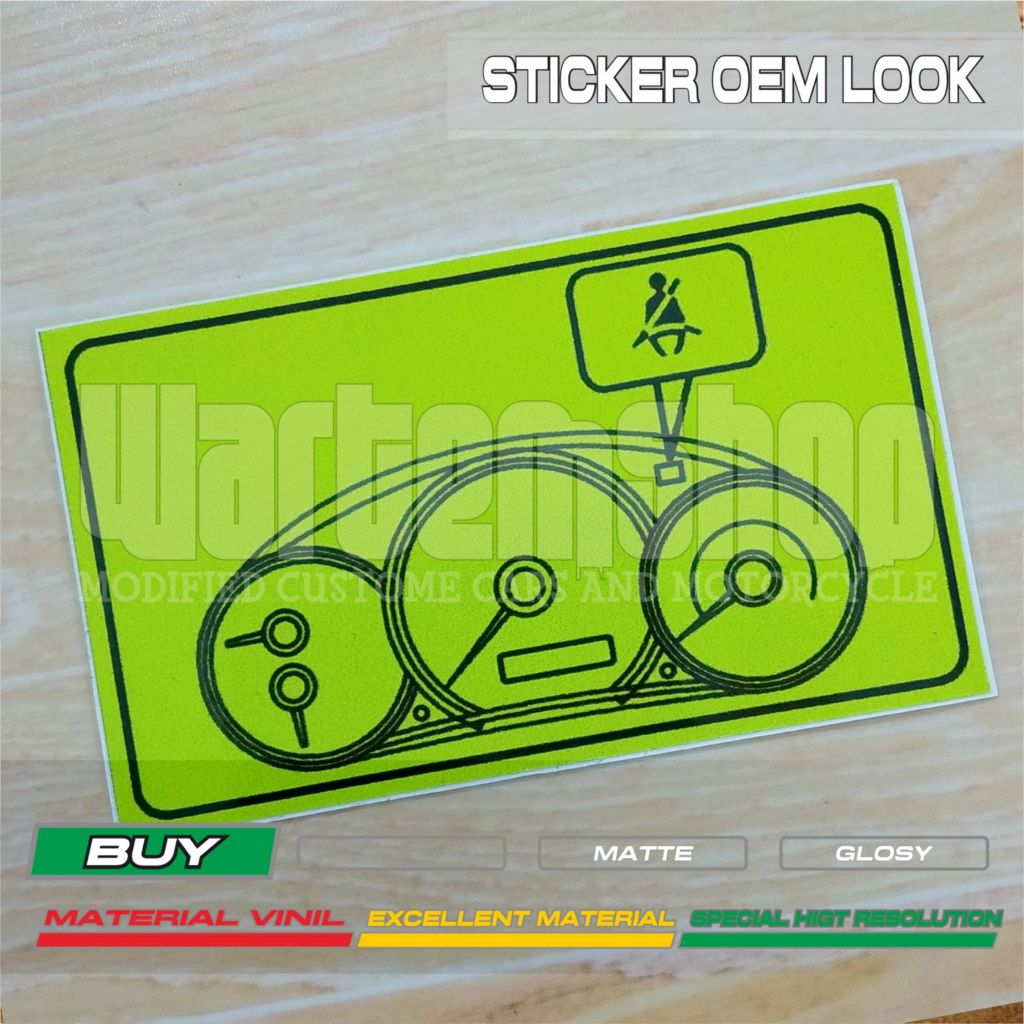 Jual Stiker Seatbelt Speedometer ( Warning Sign ) | Shopee Indonesia