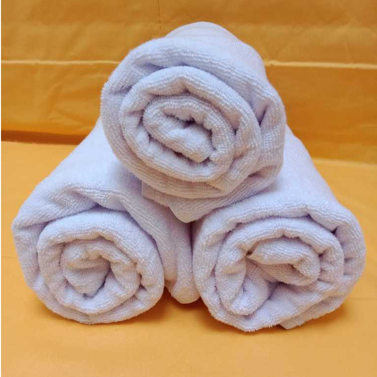 Jual handuk hotel putih, ukuran 70x140, 500 gram | Shopee Indonesia