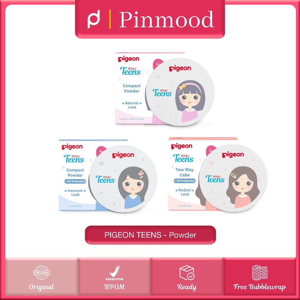 Jual PIGEON TEENS - COMPACT POWDER / UV PROTECTION / TWO WAY CAKE ( 14 ...