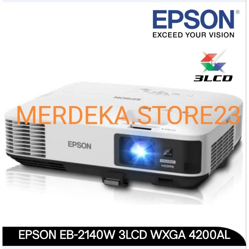 Jual PROYEKTOR EPSON EB-2140W WXGA 4200 ANSI LUMENS 3LCD PROJECTOR DUAL HDMI BRIGHTNESS | Shopee ...