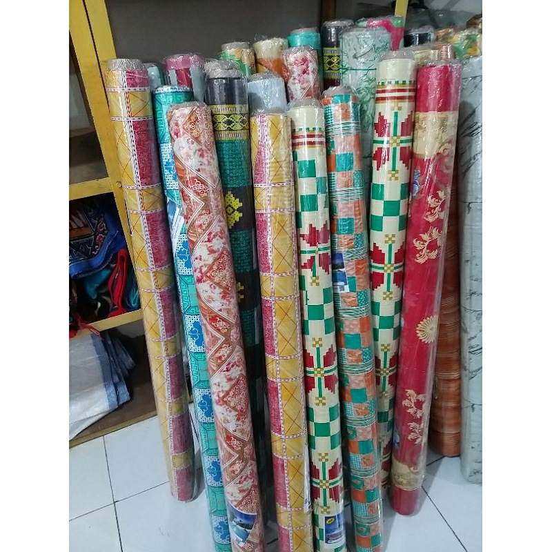 Jual KARPET PLASTIK METERAN / PERLAK LANTAI / PERLAK MEJA UKURAN LEBAR 120 CM ECERAN HARGA PER ...