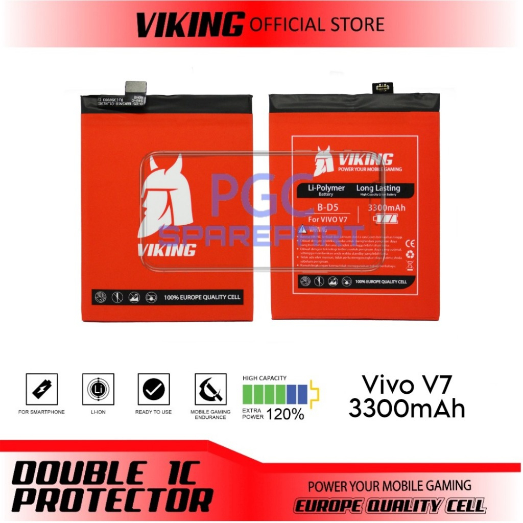 Jual Baterai Double Power Viking B-D5 / BD5 / Vivo V7 / Y75 / 1718 - Batu Batre Batrai Batri ...