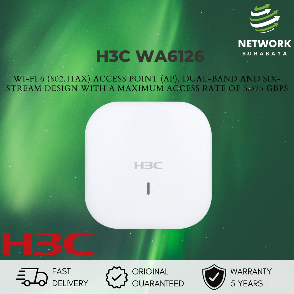 Jual H3C WA6126 WIFI 6 DUAL BAND 4.8 GBPS CLOUD MANAGE CEILING AP | Shopee Indonesia