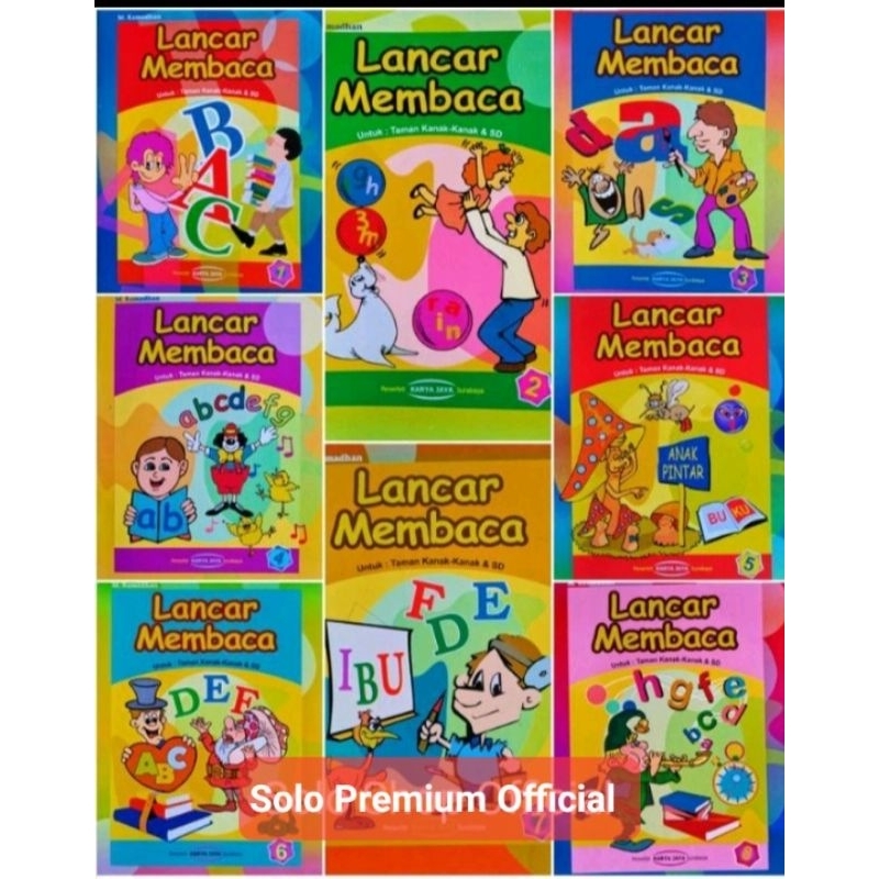 Jual Buku Lancar Membaca Jilid 1 2 3 4 5 6 7 8 Untuk Taman Kanak-Kanak ...