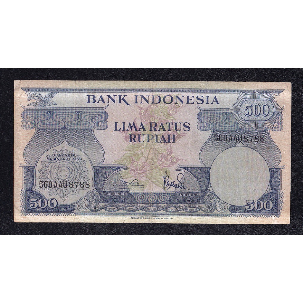 Jual Uang kuno 500 rupiah tahun 1959 seri Bunga dan Burung noser 500AAU 8788 | Shopee Indonesia