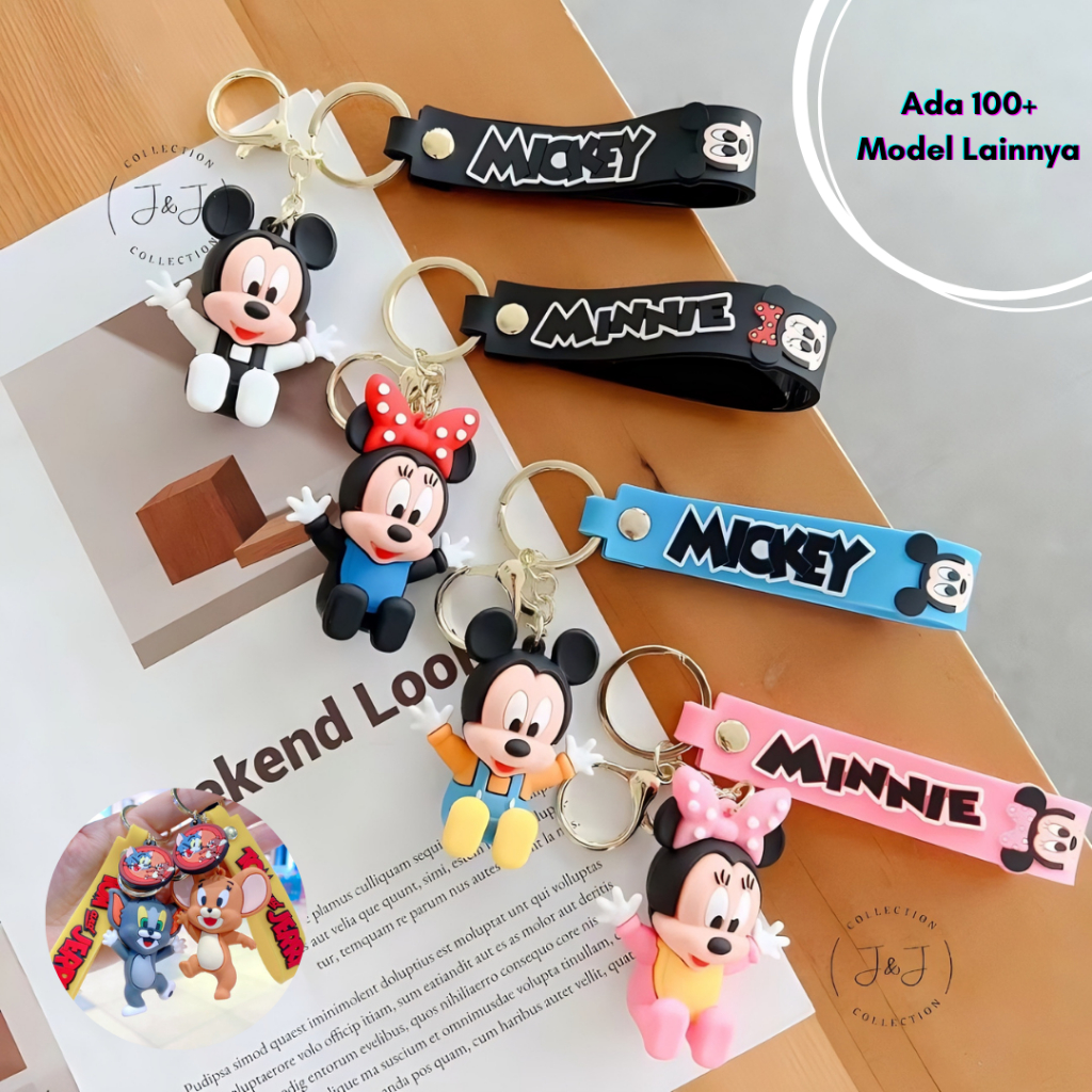 Jual PREMIUM! GANTUNGAN KUNCI CARTOON CHARACTER #1 UNTUK SOUVENIR BAHAN ...