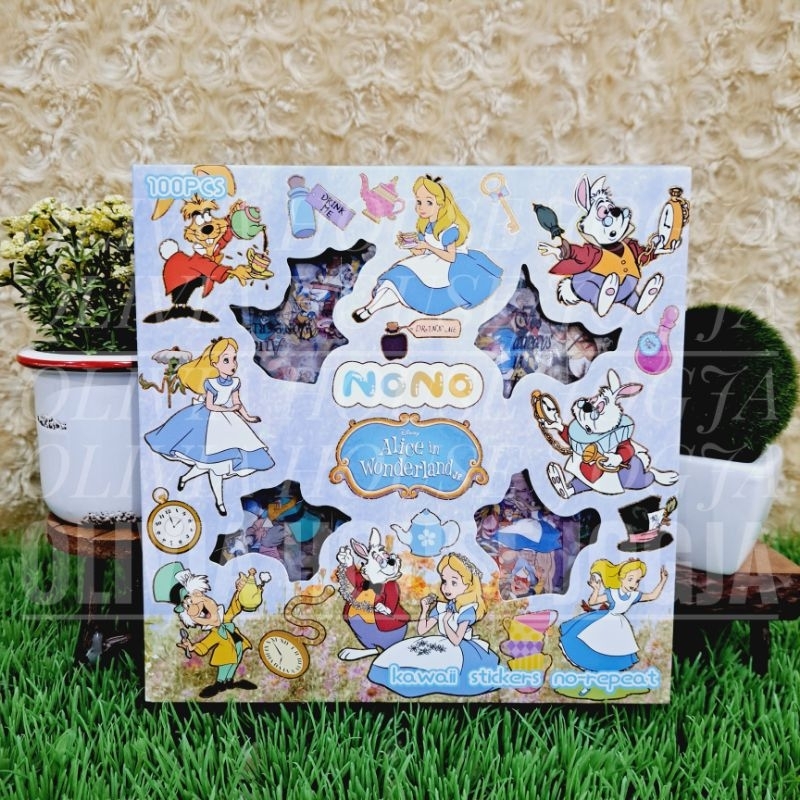 Jual Sticker Box Princess 100 pcs Sticker Box Alice In The Wonderland ...