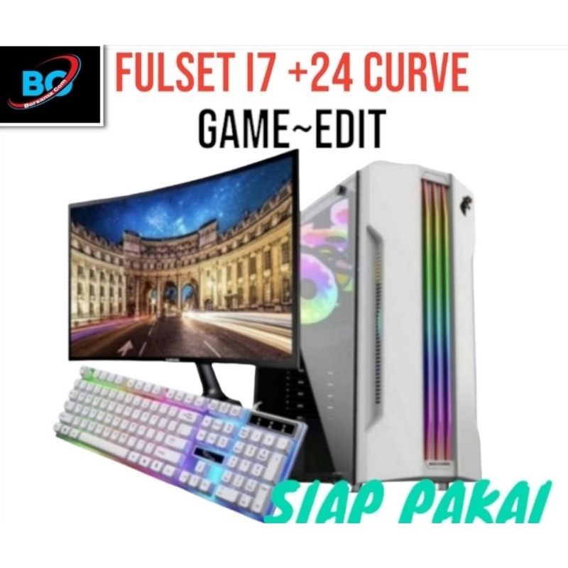 Jual Ful set Pc gaming editung core i7 3770 ram 16 gb ssd 240 gb ...
