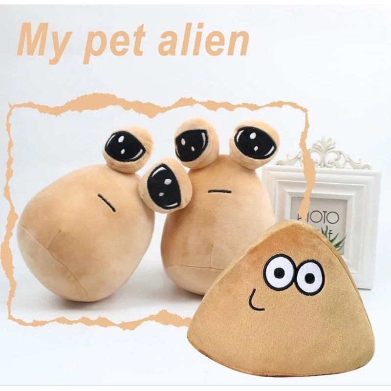 Jual Bantal Pou Hot Game My Pet Alien Pou Plush Toy Furdiburb Emotion ...