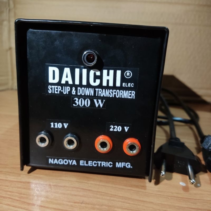 Jual Trafo Step Up Step Down DAIICHI 220V ke 110V 300 Wat | Shopee ...