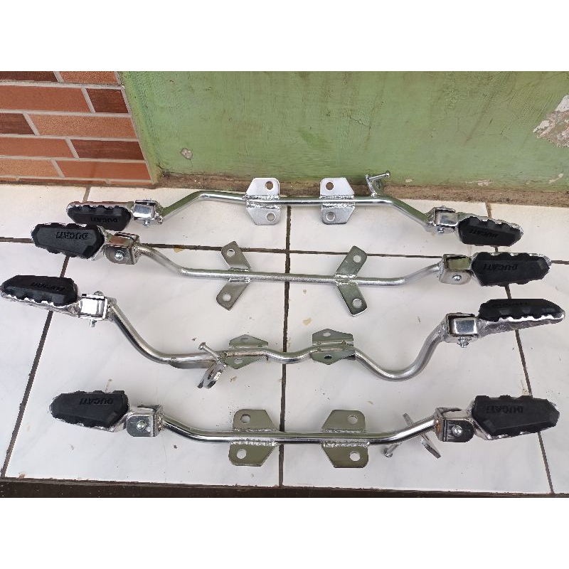 Jual besi FOOTSTEP depan (besi +karet Ducati cros)power besi bastep ...
