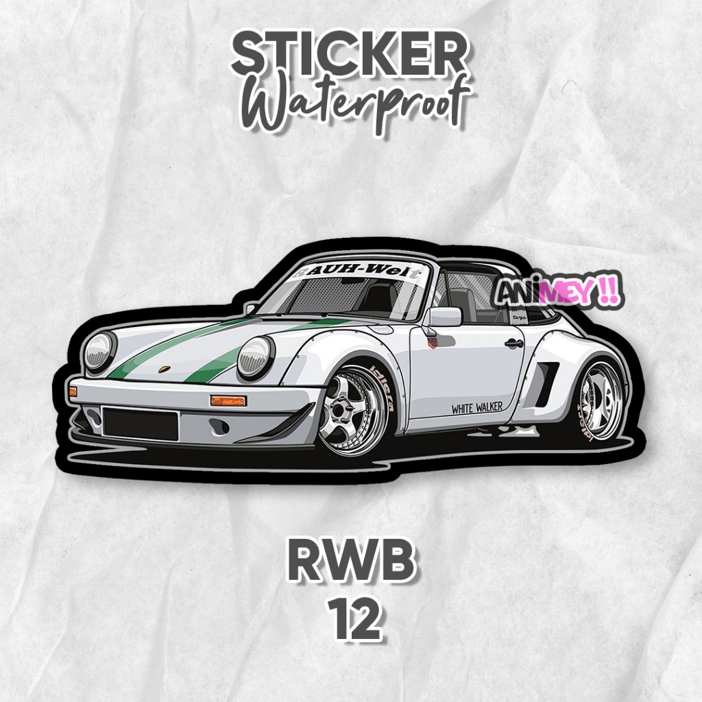 Jual Stiker RWB / Sticker Rauh Welt Begriff / Stiker Nakai san | Shopee ...