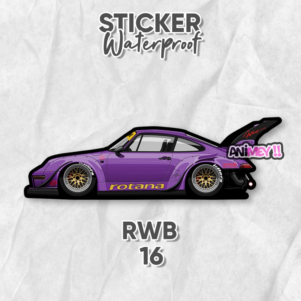 Jual Stiker RWB / Sticker Rauh Welt Begriff / Stiker Nakai san | Shopee ...