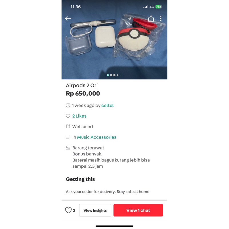 Jual Airpods 2 ori | Shopee Indonesia