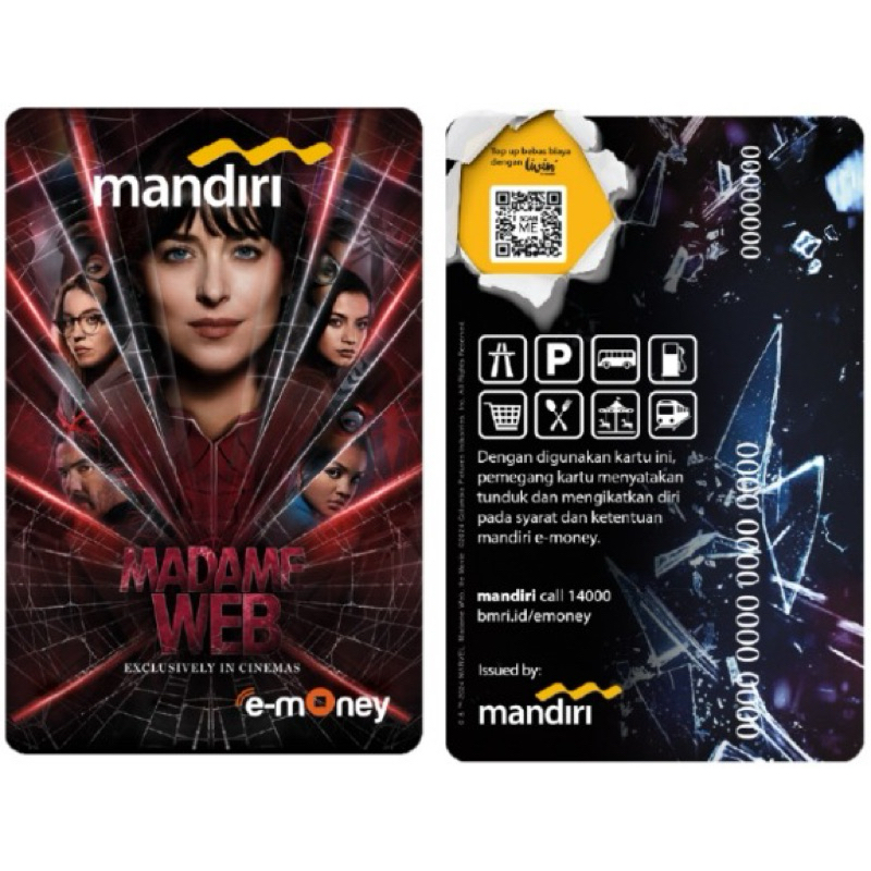 Jual E-Money Mandiri edisi Madame Web [ORIGINAL] | Shopee Indonesia