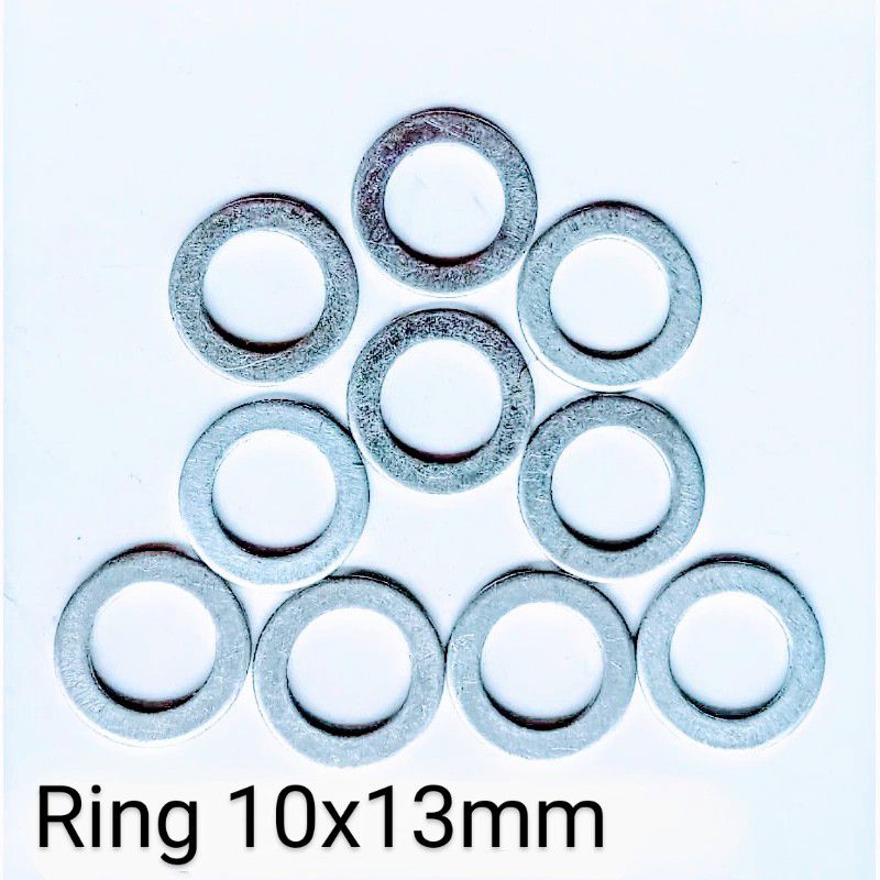 Jual RING ALUMUNIUM M10 atau ukuran diameter 10mm tebal 1mm isi 50pcs ...
