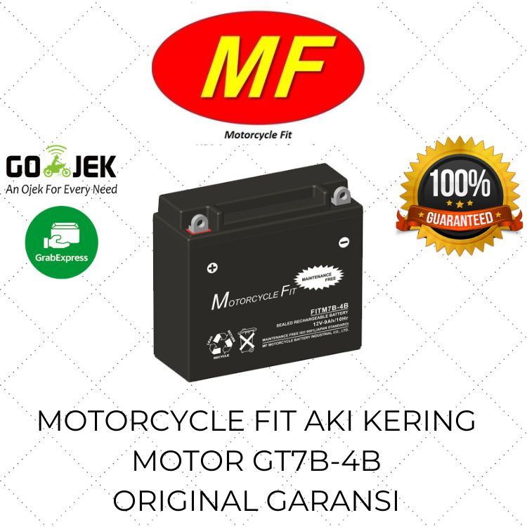 Jual Aki Motor Kering 9Ah NOUVO TIGER REVO SCORPIO Motorcycle Fit GT7B ...