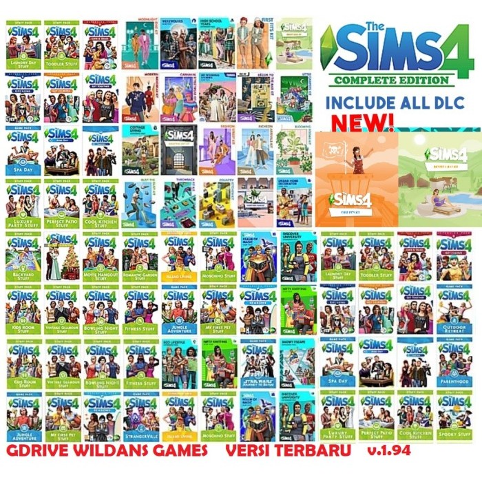 Jual THE SIMS 4 UPDATE ALL DLC (Installation Guide) | Shopee Indonesia